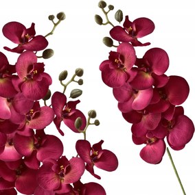 Orchidej Růžový Stonek Větvička Umělé Květy Dekorace Kytice Váza 96 cm
