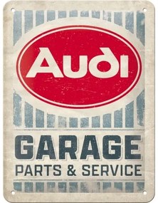 Plechová cedule Audi - Garage Parts & Service