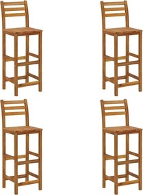 5dílný zahradní barový set masivní akáciové dřevo 3154396