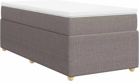 Box spring postel s matrací taupe 80x200 cm textil 3285529