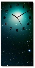 Wallmuralia Moderní hodiny nástěnné Vesmír 30x60 cm