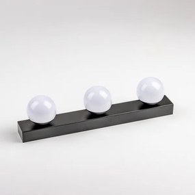 Brilagi - LED Koupelnové osvětlení zrcadla HOLLYWOOD 3xLED/3W/230V IP44 černá