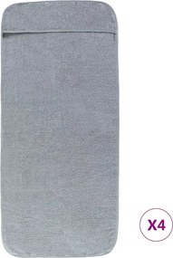 Plážové osušky 4 ks šedé 60 x 135 cm textil 400 GSM 3157052