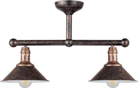 BRILAGI - Lustr na tyči FORGE 2xE27/60W/230V patina/měděná