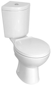 BPS-koupelny Rohové WC kombi NV-Corner KR 61 ZO se zadním odpadem a SoftClose sedátkem