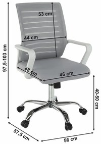 Tempo Kondela Kancelářská židle Cage, šedá