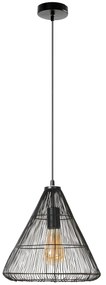 Toolight - Stropní svítidlo černý diamant 1xE27 LH2065, černá, OSW-00465
