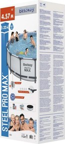 Bestway Bazénový set Steel Pro MAX kruhový 457 x 122 cm [92815]