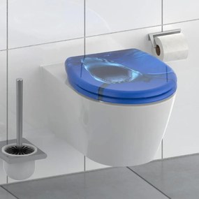 Eisl Sanitär WC prkénko Duroplast Soft Close Blue Shark 82371