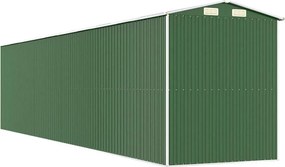 Zahradní kůlna zelená 192x855x223 cm pozinkovaná ocel 3147435