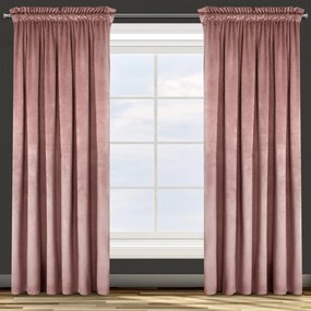 ZATEMŇOVACÍ ZÁVĚS NA PÁSCE ROSA 140X270 CM STARORŮŽOVÁ