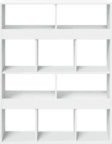 Knihovna bílá 100 x 33 x 125,5 cm kompozitní dřevo 3309357