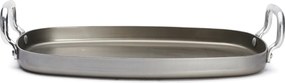 Oválná pánev ke grilování Plancha de Buyer MINERAL B 38x26cm hladká