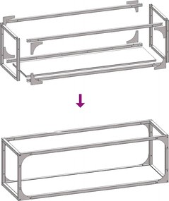 vidaXL Stojan na palivové dřevo Ocel válcovaná za studena [864263] Barva: Bílá