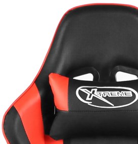Petromila Otočná herní židle červená PVC