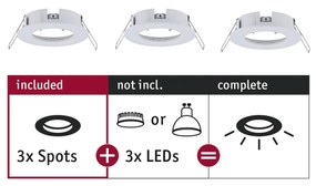 Paulmann 92480 Choose, sada bodovek 3x10W, bílá, průměr 7,8cm