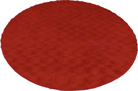 Obsession, Kusový koberec Diamond Cut 800 Red kruh, 200x200 (průměr) kruh, červená, ložnice