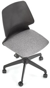 Halmar Dětská židle Gravity, černá/šedá
