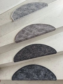 Vopi Nášlapy na schody Madrid hnědý půlkruh, samolepící - 28x65 půlkruh (rozměr včetně ohybu)