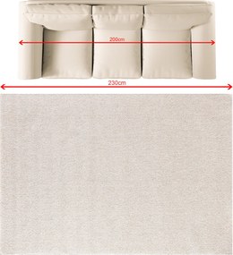 Koberec Solaro linen grey 160x230 cm