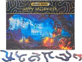 Puzzle Happy Halloween: Dýňová zahrada / 468 dílků / 75x50 cm