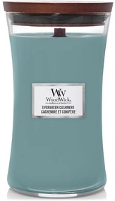 WoodWick – svíčka Evergreen Cashmere (Jehličí a kašmír) Velikost: velká 609 g