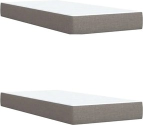 Box spring postel s matrací taupe 200x200 cm textil 3286006