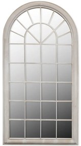 vidaXL Zahradní zrcadlo rustikální oblouk 60 x 116 cm interiér i exteriér