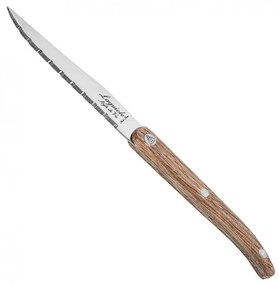 Style de Vie LAGUIOLE Innovation - steakové nože 6 ks, rukojeť dubová, zoubkovaná čepel