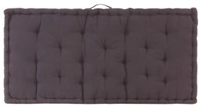 Poduška na nábytek z palet bavlna 120 x 80 x 10 cm antracitová - Default Title