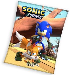 Dětská deka Ježek Sonic a Tails 130x170 cm