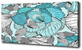 Wallmuralia Moderní fotoobraz canvas na rámu Květinový vzor 100x50