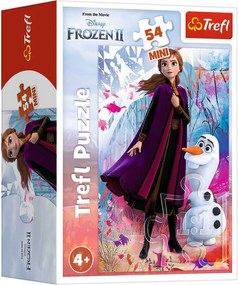TREFL PUZZLE Frozen 2 (Ledové Království) mini 20x13cm 54 dílků 4 druhy tr54173