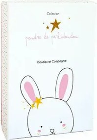 Doudou Dárková sada - Hračka s úchytem na dudlík králíček 15 cm / od 0