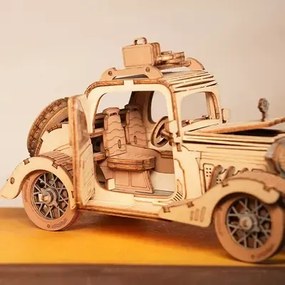 RoboTime dřevěné 3D puzzle Veterán kupé / od 8 let / 164 dílků / Obtíž