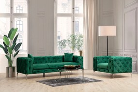 Atelier del Sofa 3-místná pohovka Como - Green, Zelená