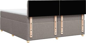 Box spring postel s matrací taupe 200x200 cm textil 3286798