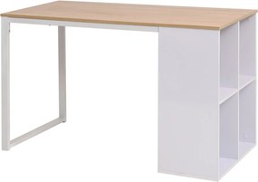 Psací stůl 120 x 60 x 75 cm dub a bílý 245720