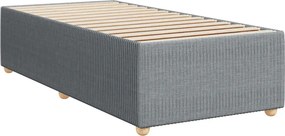 Rám postele bez matrace světle šedý 90 x 200 cm textil 3284907