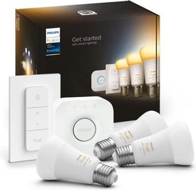 Základní sada Philips Hue WA 3xE27/11W 2200-6500K + Hue bridge a dimmer switch