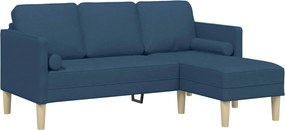 Set pohovek 2 ks Modrá Polyester 3329259