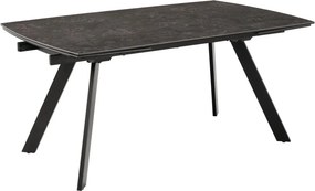 ACTONA Rozkládací jídelní stůl BLACKBURN černý 160/240x97 cm