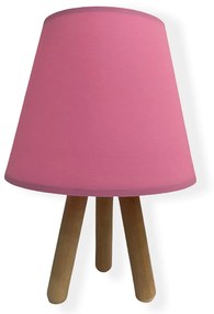 Asir | Stolní lampa WOOD 1xE27/60W/230V růžová | AS0353