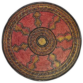 Koberce Breno Kusový koberec ZOYA kruh 418/Q01X, Červená, Vícebarevné, 160 x 160 cm
