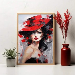 Plakát - Červený klobouk