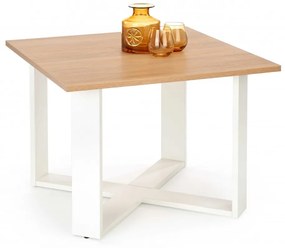 Odkládací stolek Sor dub zlatý/bílá