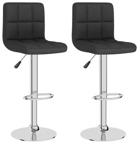 Barové židle 2 ks černé textil - Default Title