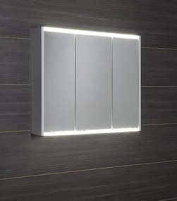 Sapho, BATU zrcadlová galerka 80x71x15 cm, 2x LED osvětlení, bílá, 1141131