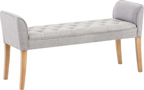 Chaiselongue Cleopatra, světlý antik – světle šedá