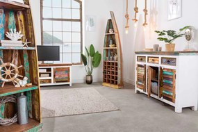 Designová komoda Jacktar 160 cm bílé mango